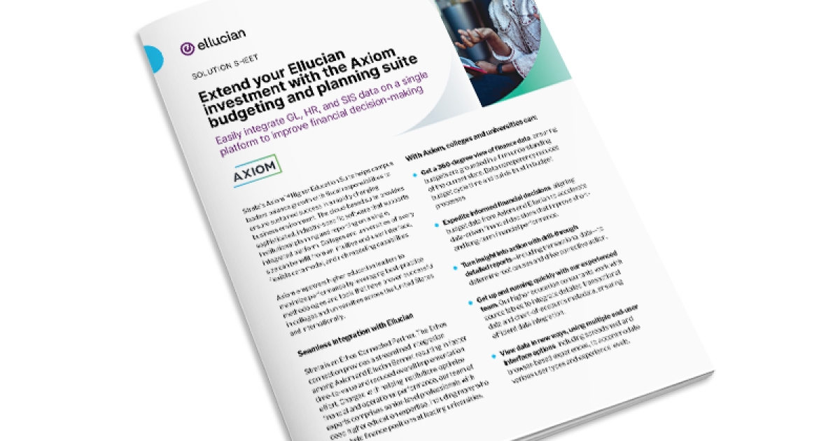 Axiom Software Ellucian Integration | Strata Decision Technology