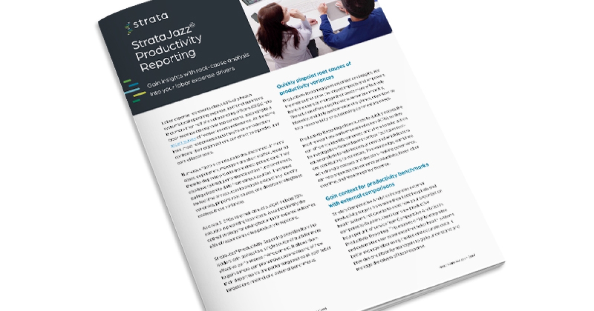 StrataJazz Productivity Reporting - Solution Brief | Strata Decision ...